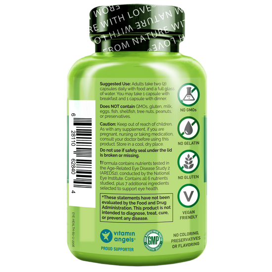 Eye Health Vitamins with AREDS 2 Formula | Naturelo Premium Supplements