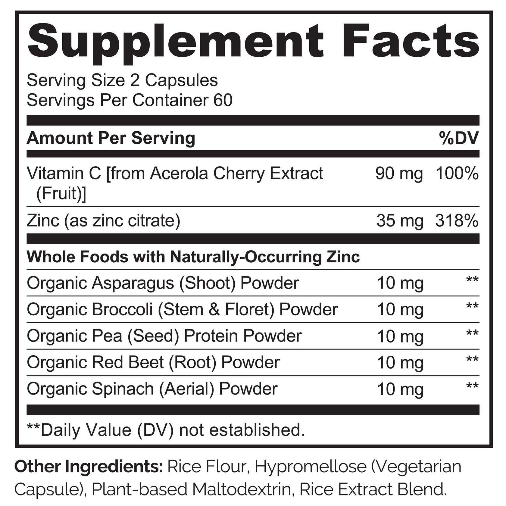 Vegan Zinc Supplement | Zinc Complex with Vitamin C | Naturelo Premium ...