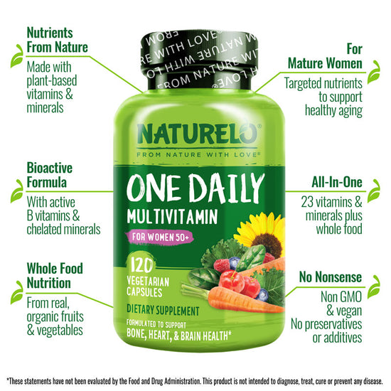 One Daily Multivitamin for Women Over 50 | Plant-Based, Whole Food ...