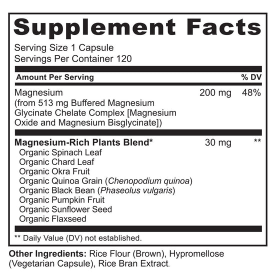 Magnesium Glycinate Chelate Complex | Vegan Magnesium Supplements ...