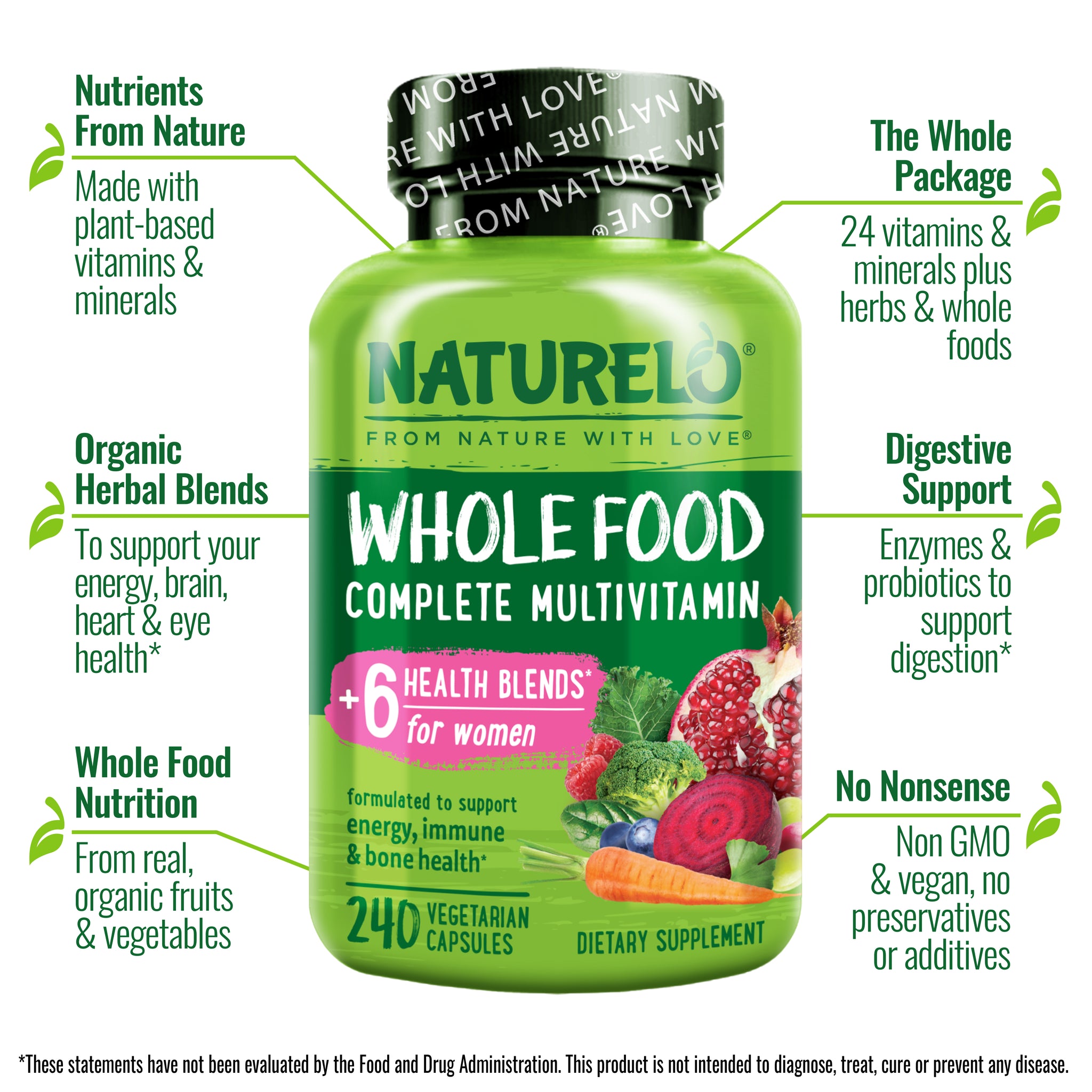Whole Food Multivitamin for Women | Plant-Based, Vegan Friendly ...