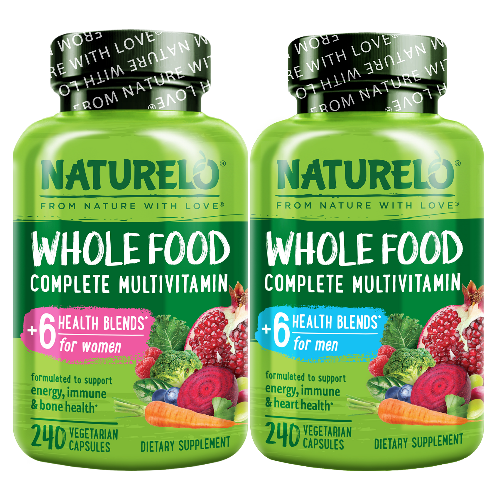 Adult Whole Food Multivitamin Bundles – NATURELO Premium Supplements