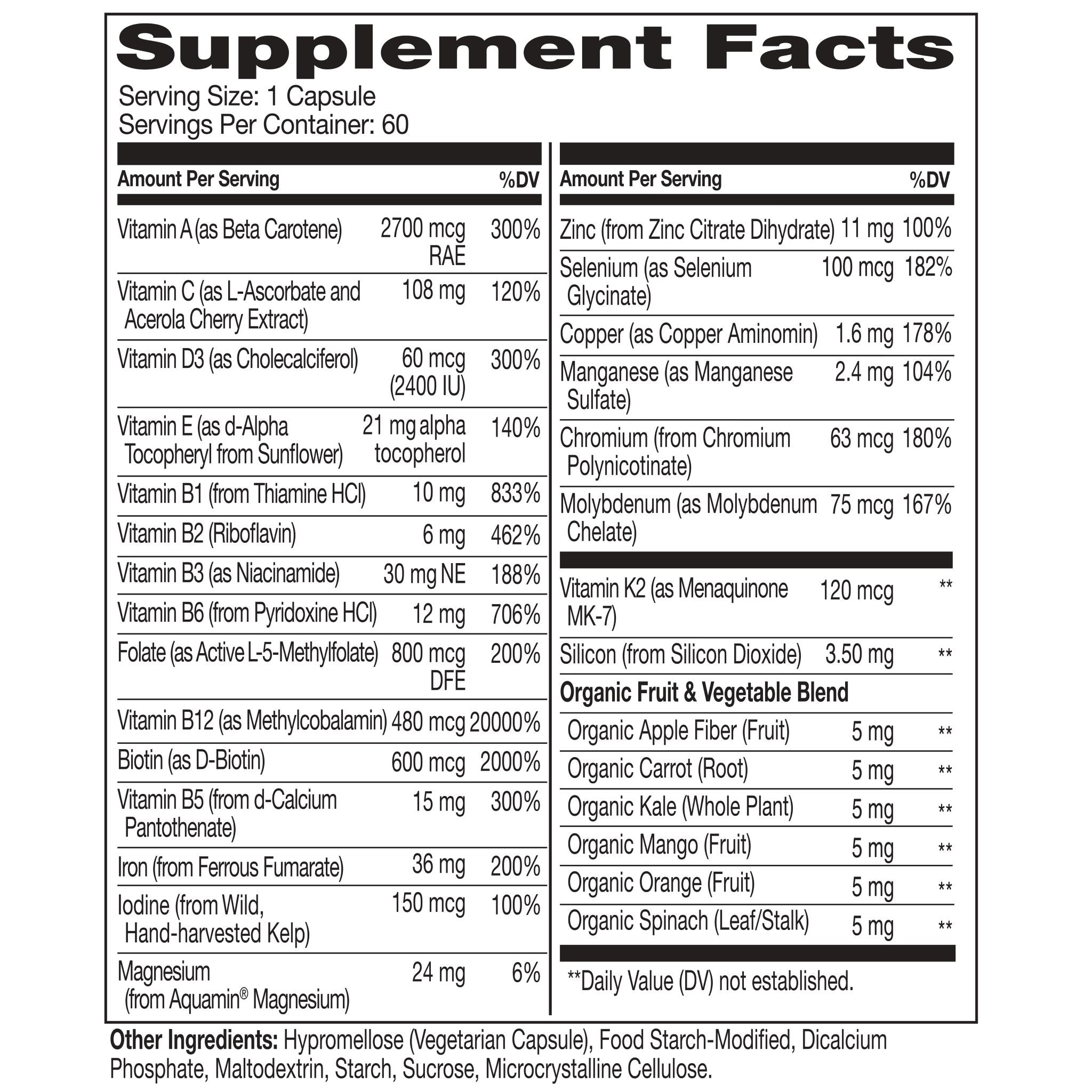 NATURELO Bariatric Multivitamin with Iron for Post Gastric Bypass ...
