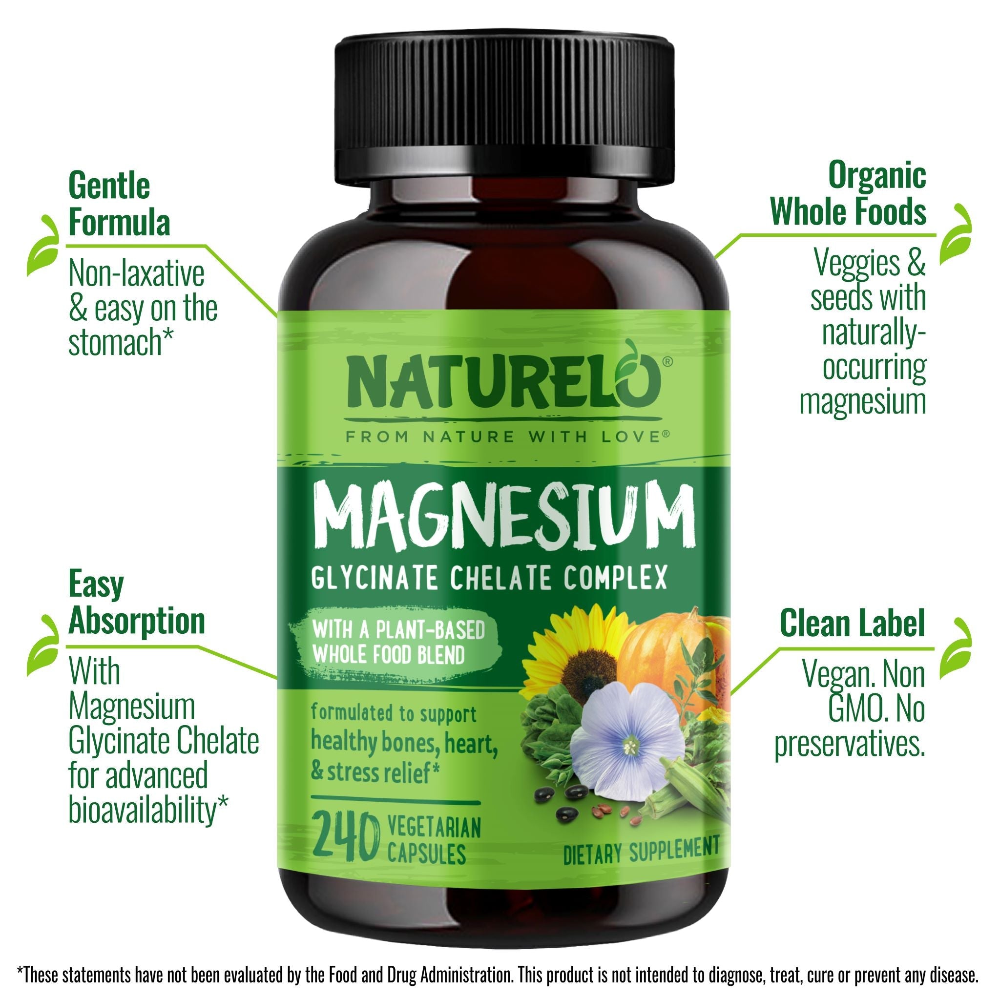 Magnesium Glycinate Chelate Complex | Vegan Magnesium Supplements ...