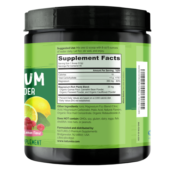Magnesium Powder | Vegan Friendly, Whole Food | Naturelo Prmeium ...