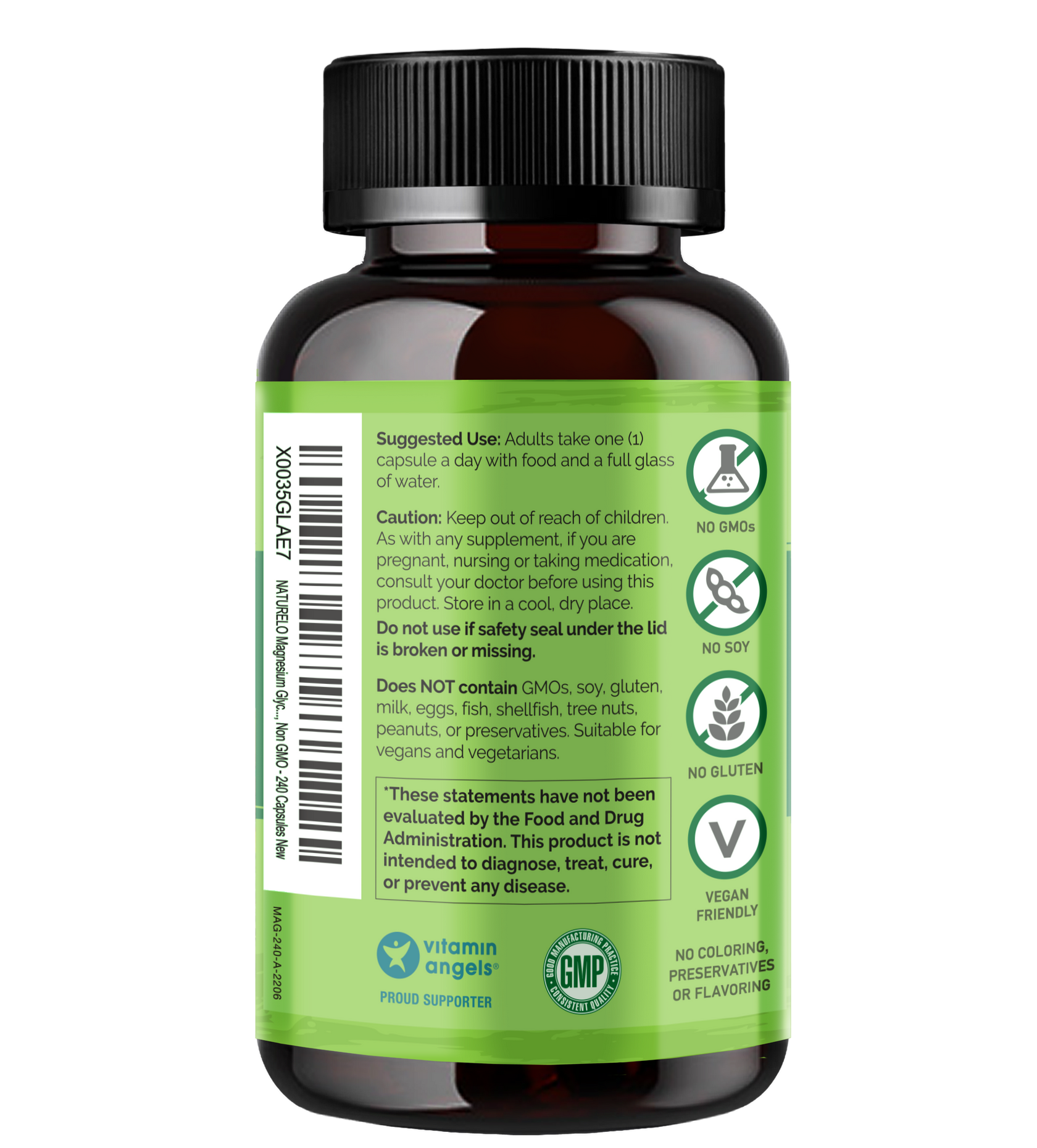 Magnesium Glycinate Chelate Complex | Vegan Magnesium Supplements ...