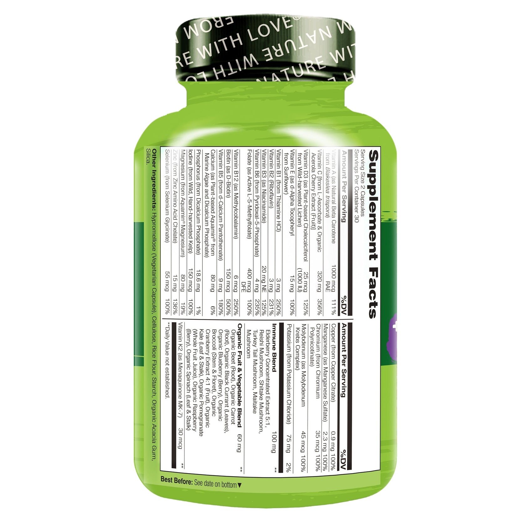 Whole Food Multivitamin with Immune Blend | Immune Health Defense ...
