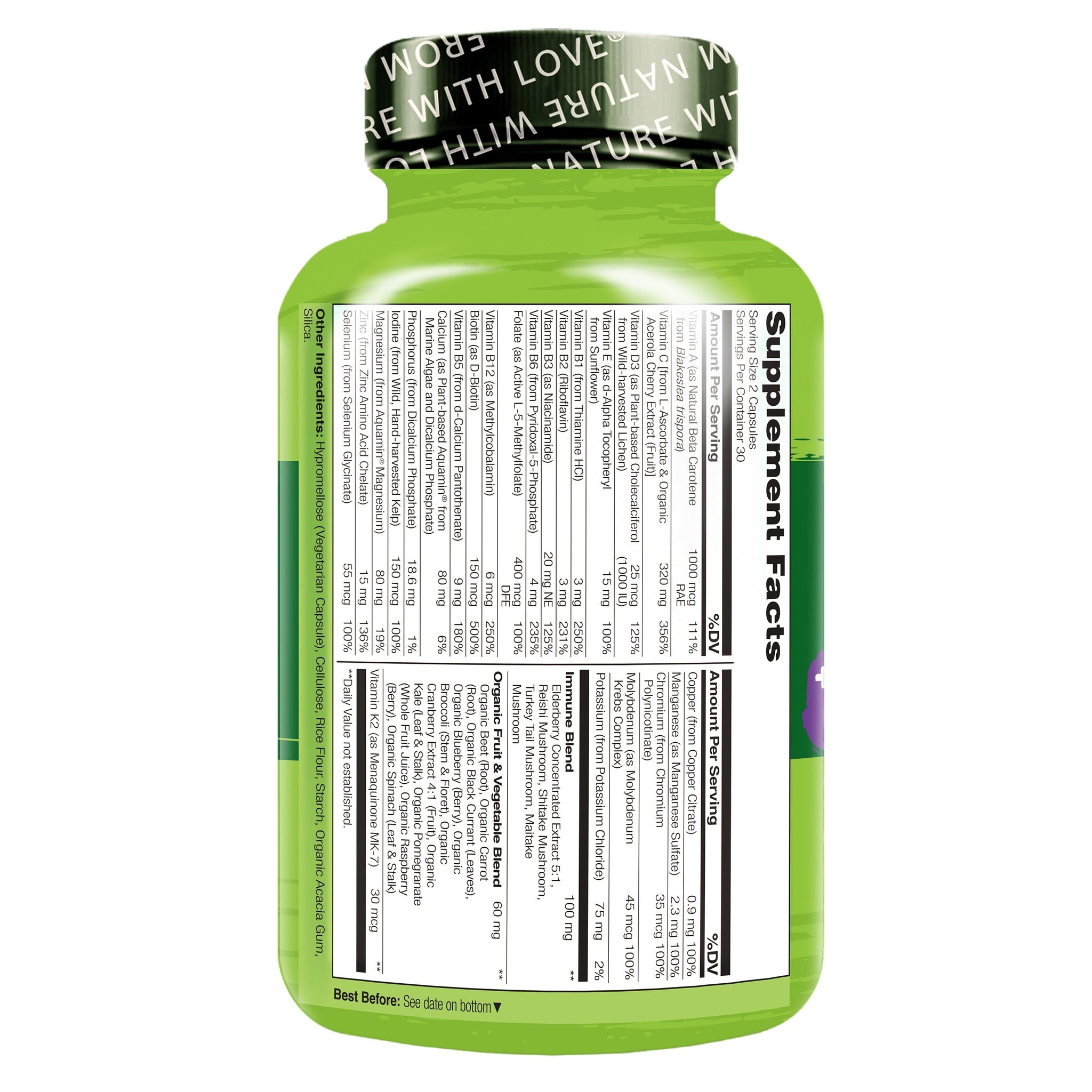 Whole Food Multivitamin with Immune Blend | Immune Health Defense ...