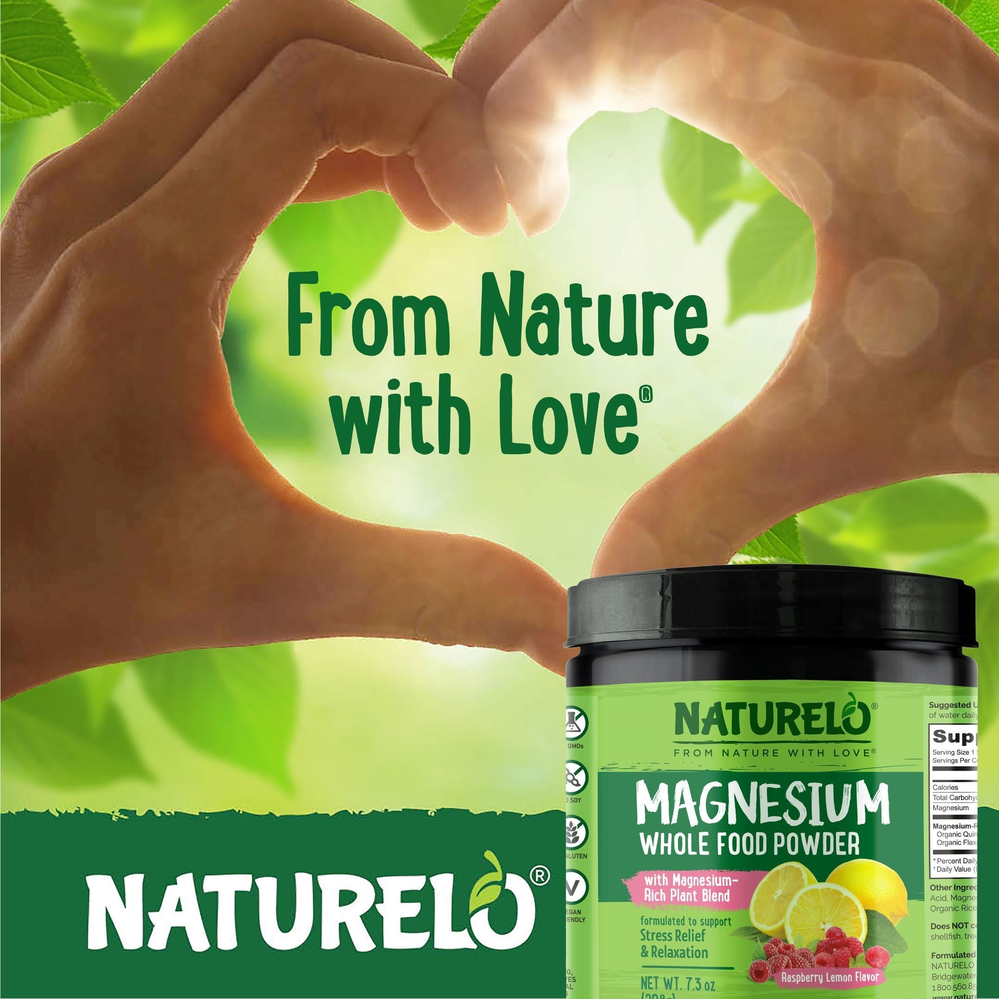 Magnesium Powder | Vegan Friendly, Whole Food | Naturelo Prmeium ...