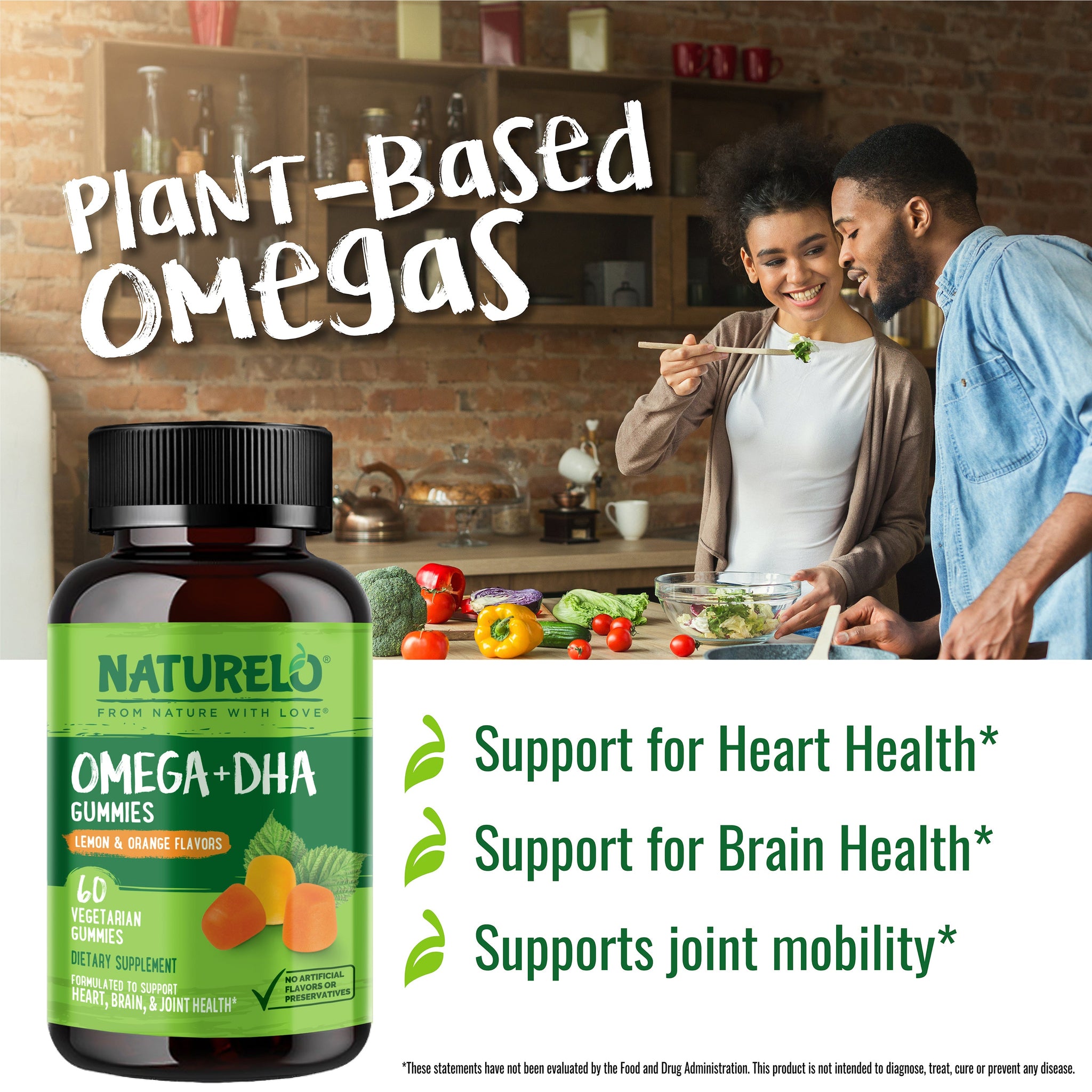 Omega 3 DHA Gummies Supplement | Naturelo Premium Supplements