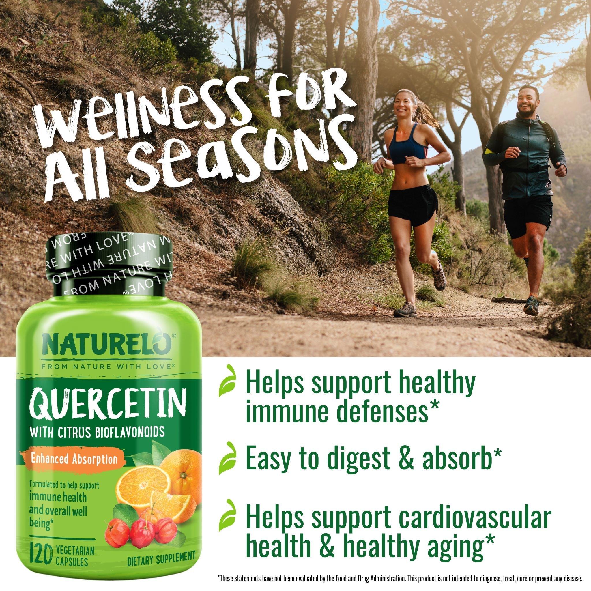 Quercetin with Citrus Bioflavonoid Complex | Naturelo Premium Supplements