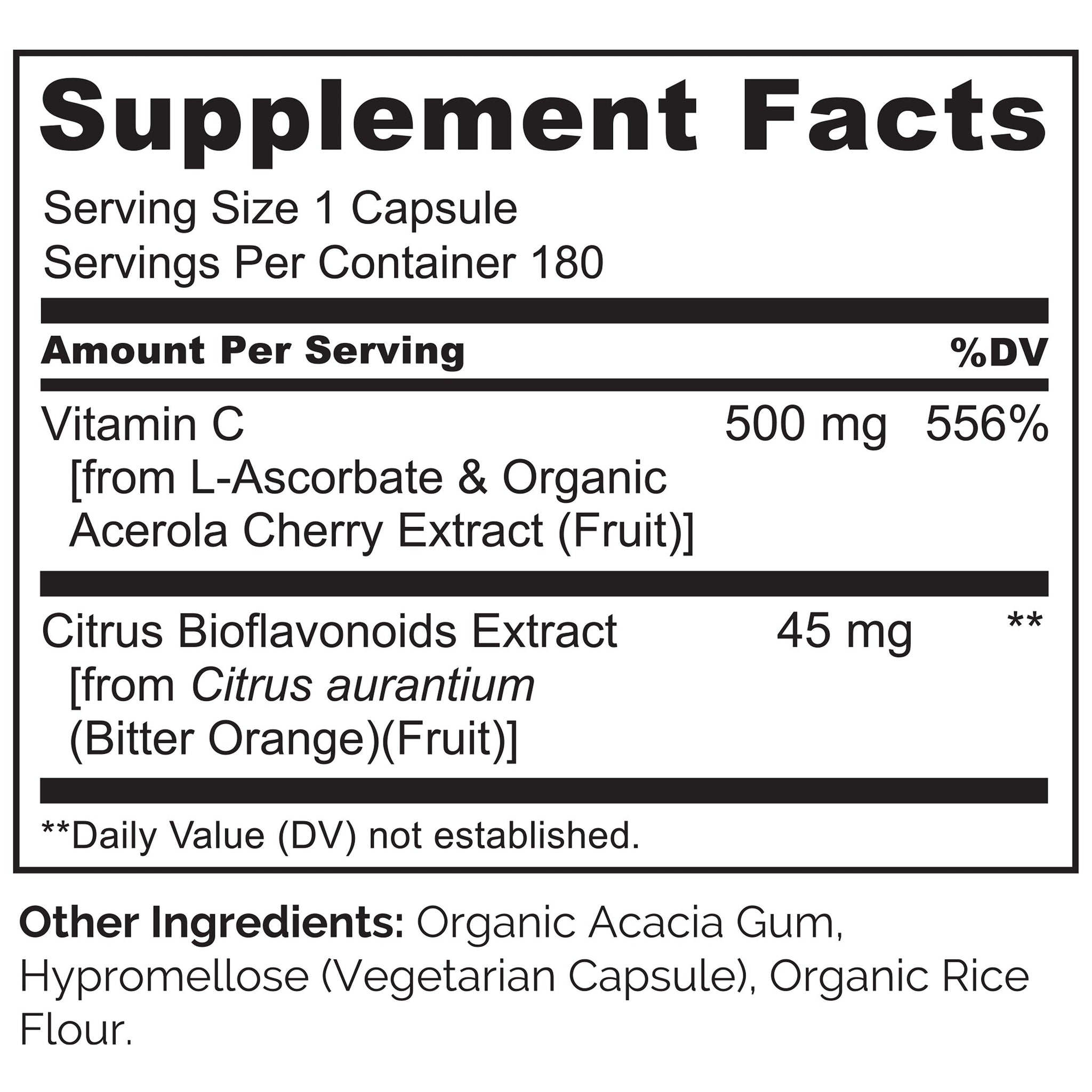 Vegan Vitamin C Supplements with Acerola Cherries | Naturelo Premium ...